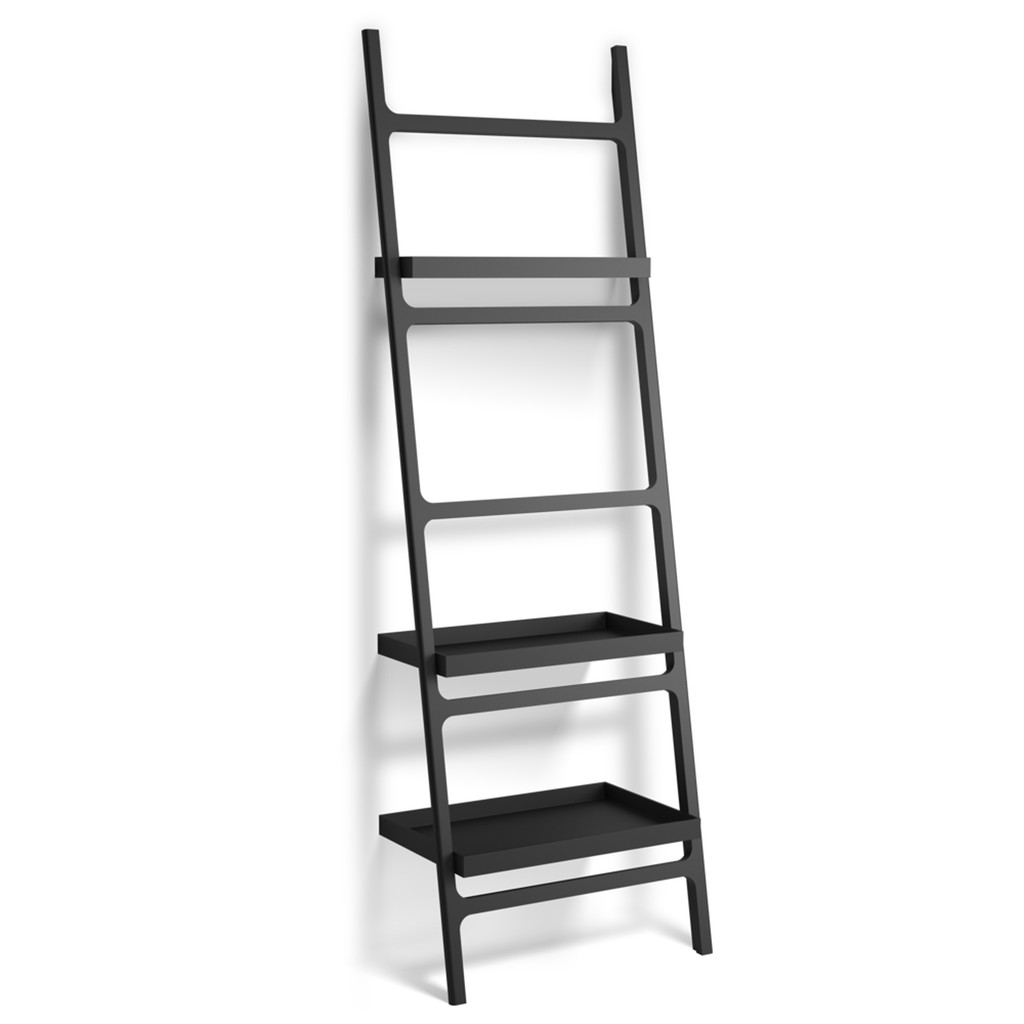 Žebřík na ručníky se 3 poličkami STONE BLACK HTLA - Flangi